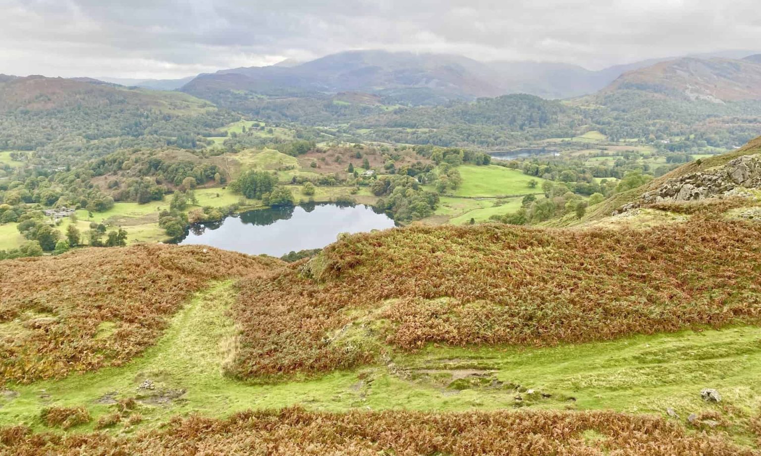 Loughrigg Fell Walk: Rydal Cave and Loughrigg Tarn from Ambleside